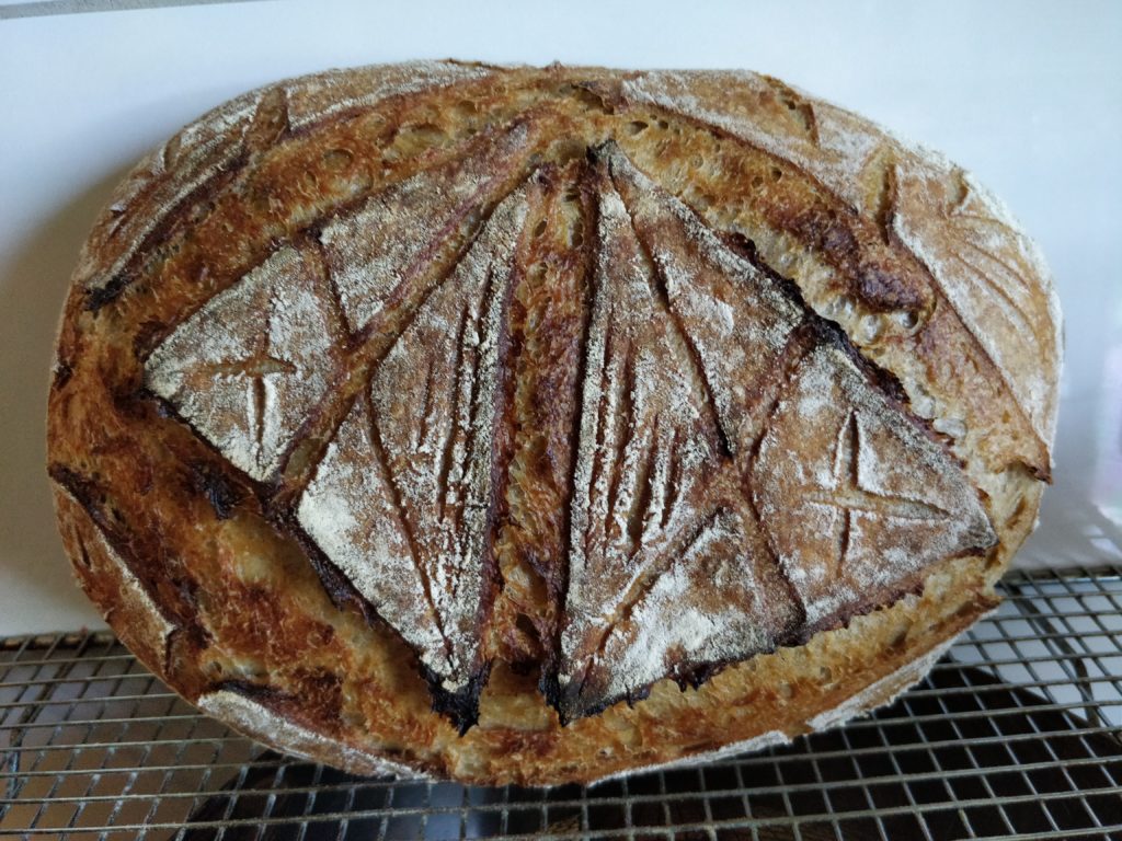 Surdejsbrød med skoldet fuldkorns­(hvede)mel - Mettes Opskrifter